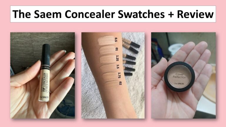 The Saem Concealer Swatches And Review