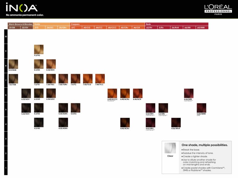 Loreal Inoa Hair Color Chart Explained