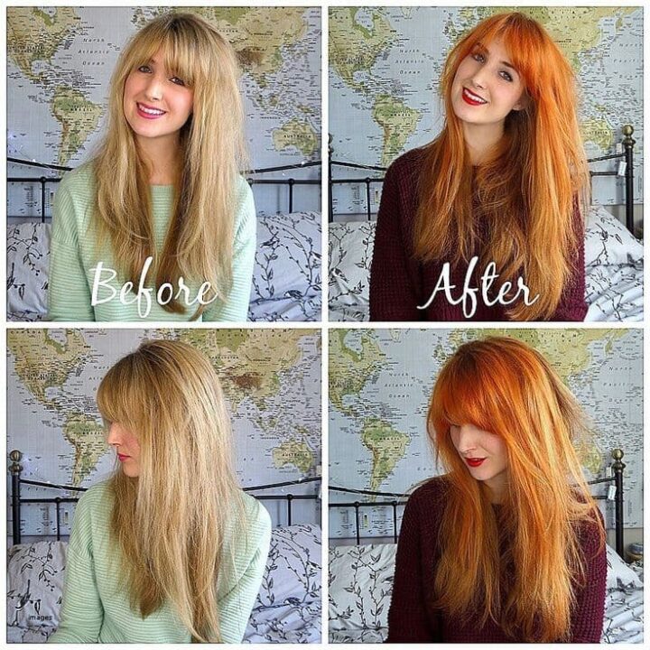 Henna Hair Dye Before And After Pictures