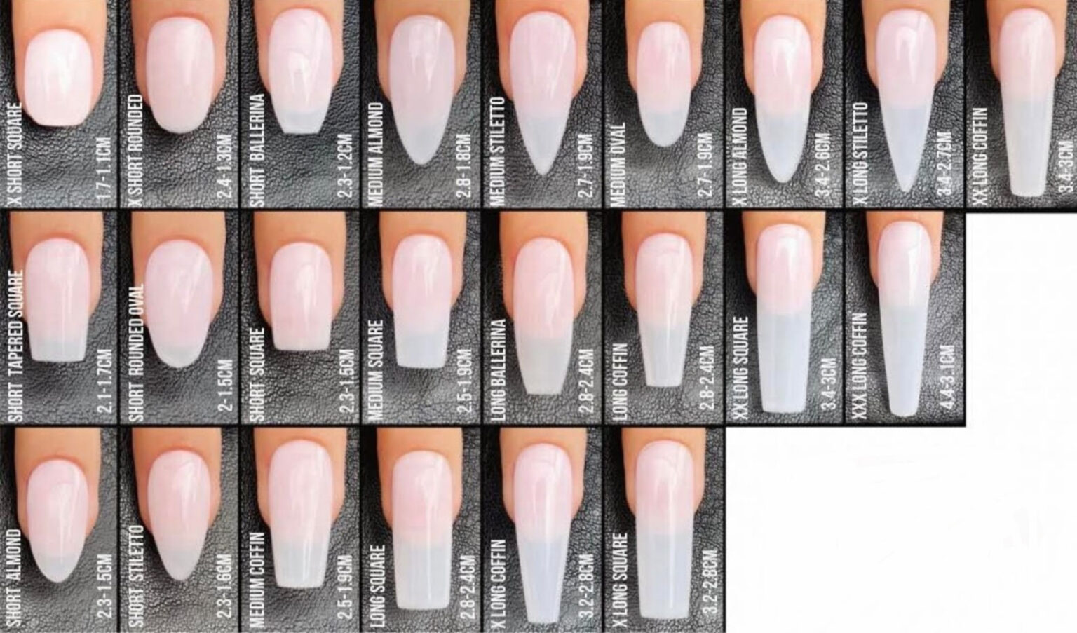 Nail Shape Chart Explained In Detail