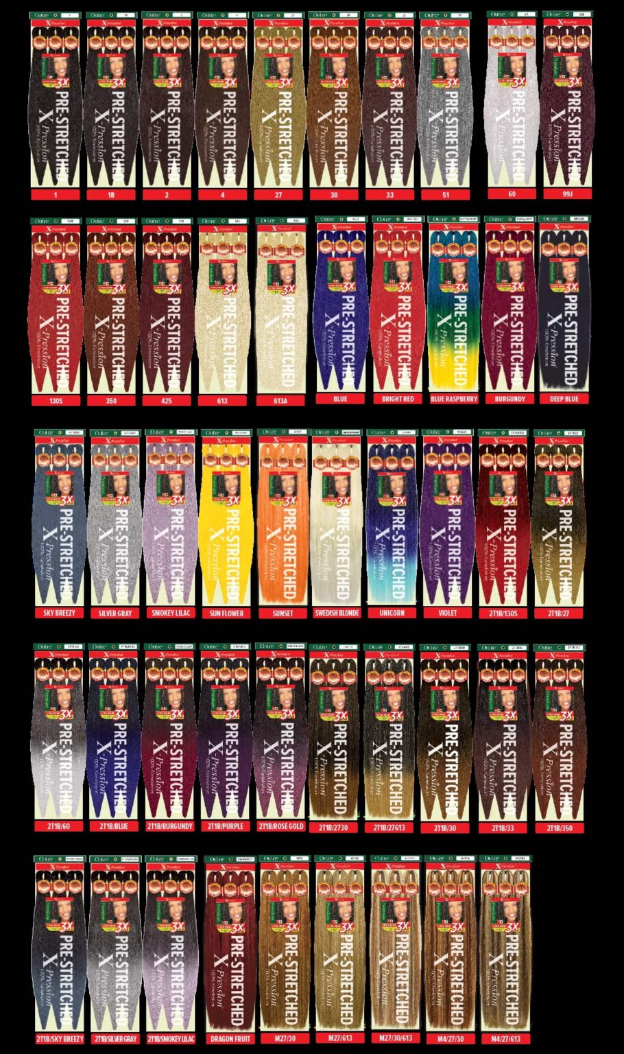 Braiding Hair Color Chart Explained In Detail