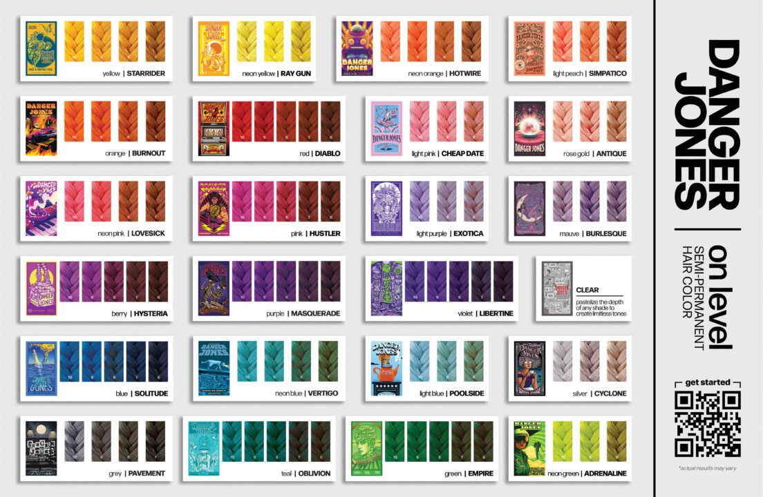 Danger Jones Color Chart Explained