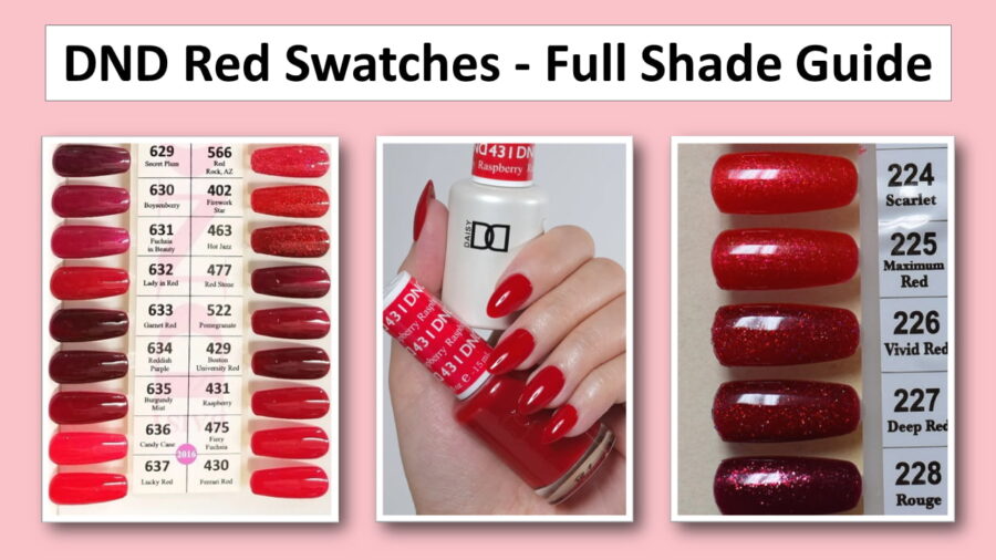 DND Red Swatches: Every Red You Need to See