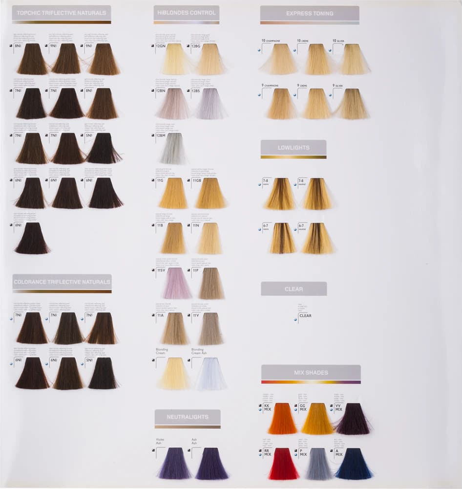 Goldwell Colour Swatches